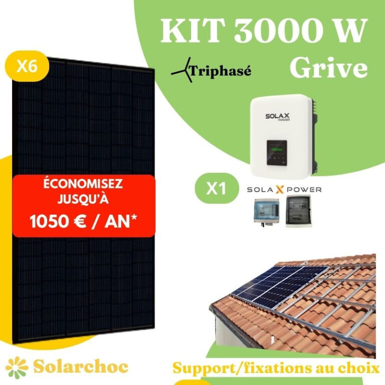 Optimiser votre énergie 🌞 avec le kit autoconsommation Solax de 6 panneaux et stockage ⚡